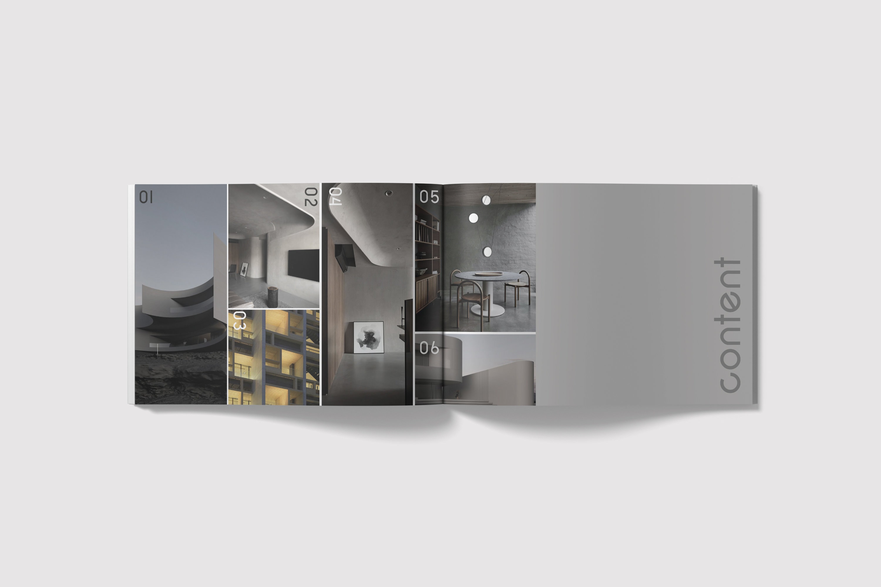 Architecture Portfolio Template - A3 Landscape Interior Design Brochure ...