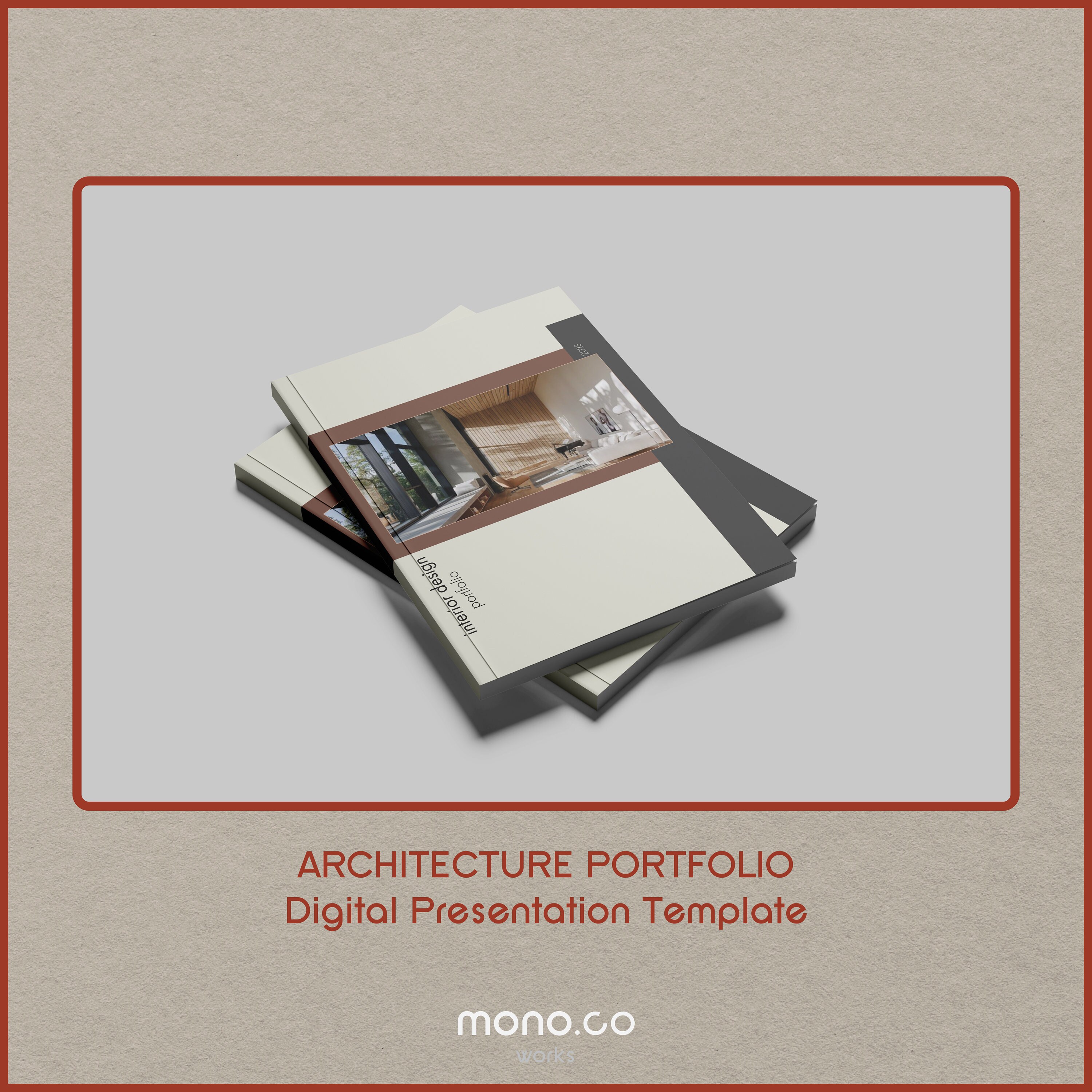 Brochure Template for A4 Magazine Portfolio - Architecture Interior ...