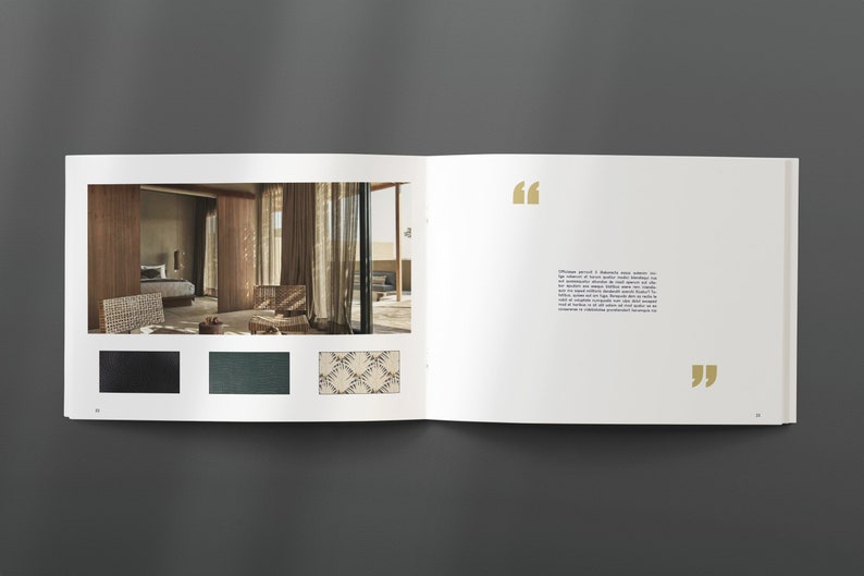 Indesign Portfolio Template Architecture | Modern Minimalist Powerpoint ...