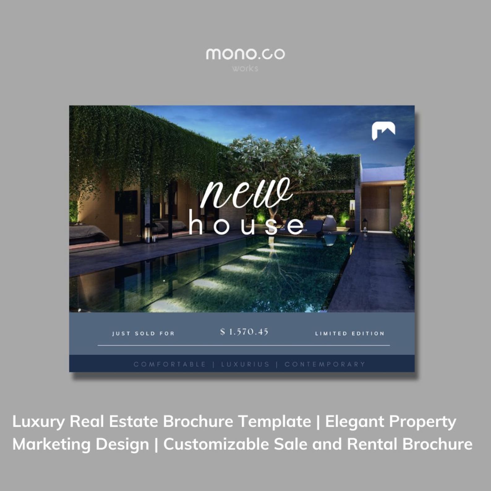 Luxury Real Estate Digital Catalog Template | Editable Property ...