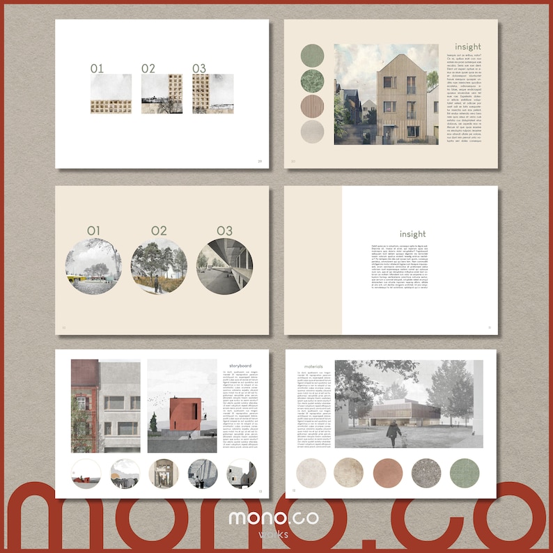 Indesign Template Portfolio - Architecture Interior Design Project ...