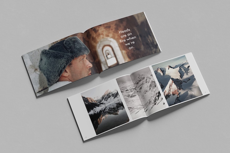 Portfolio Presentation Brochure Template Magazine - A3 Size Landscape ...