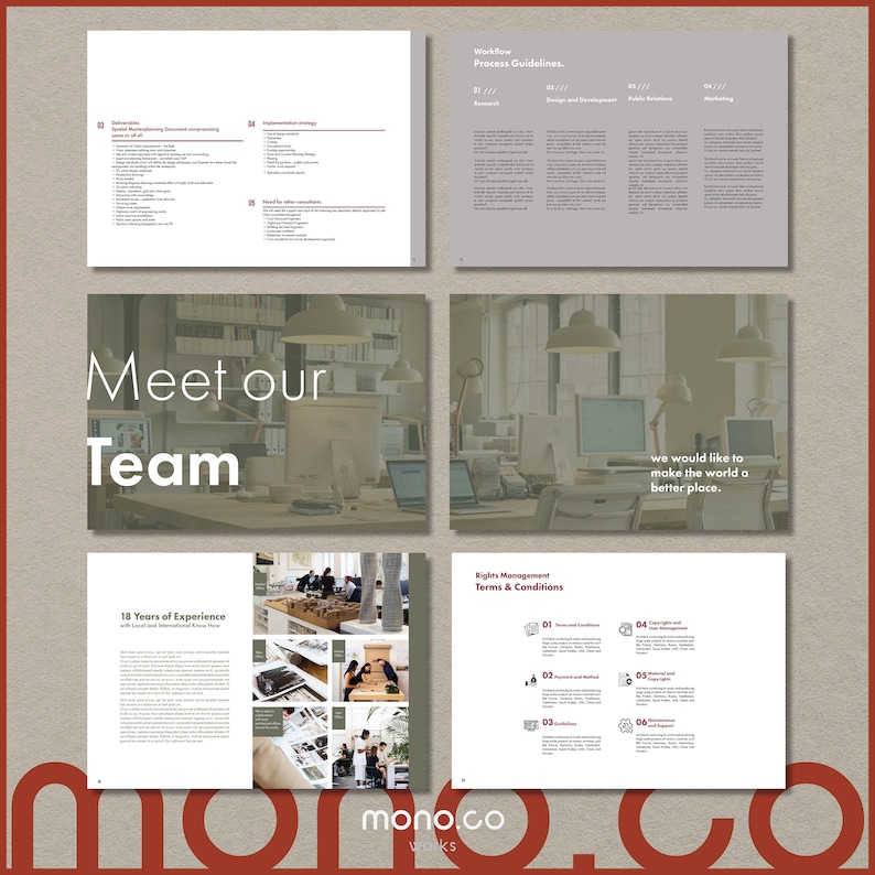 Company Portfolio Template Brand Catalog - Brochure Magazine Bonus ...