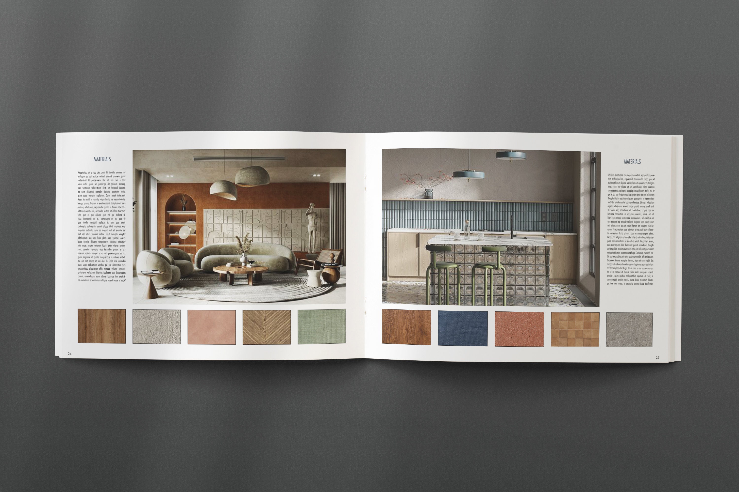 Plantilla de diseño de portafolio de diseñador de interiores, editable ...