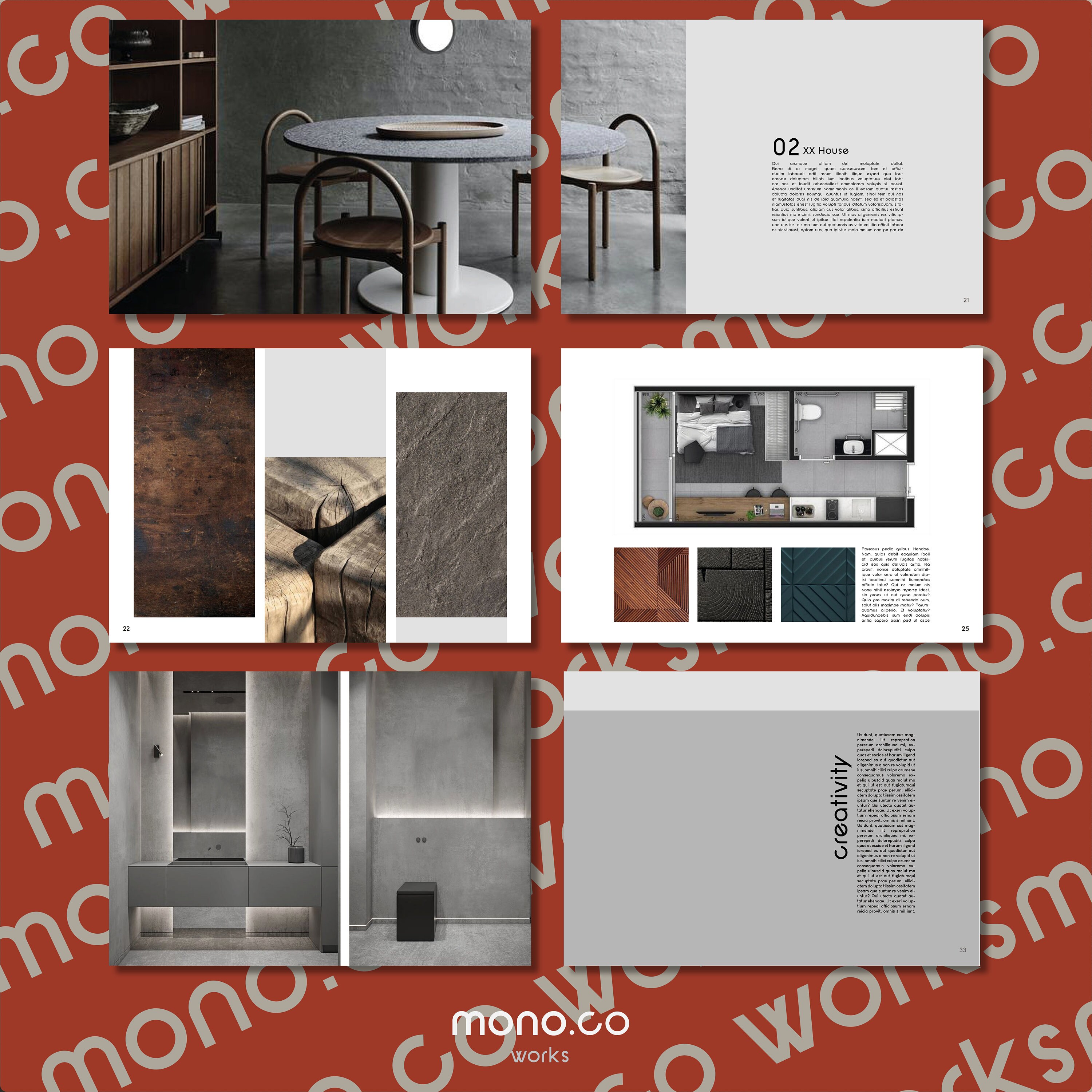 Presentation Portfolio Indesign Template - A3 Landscape Interior E ...