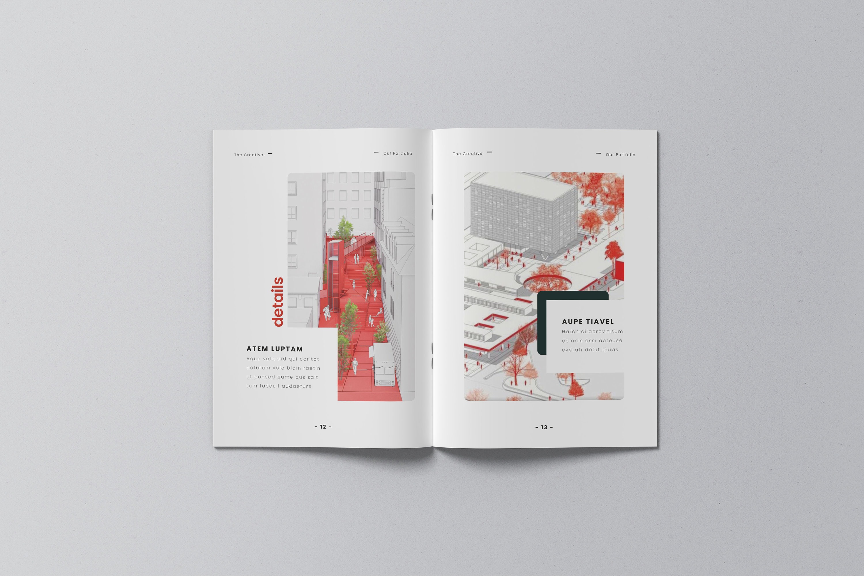 Adobe Indesign Brochure Portfolio Template, Professional Design ...