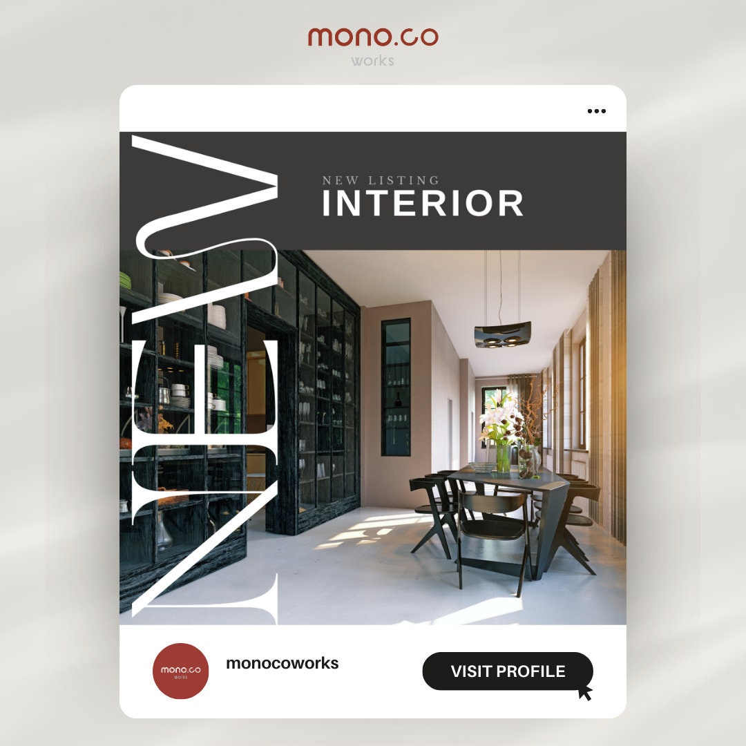 Interior Designer Instagram Template Interior Design Social Media Post ...