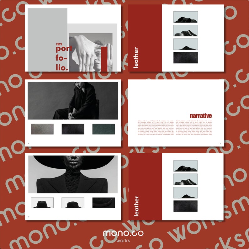 Brochure Portfolio Template A3 Landscape Format - Photo Album Ebook ...
