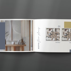 Indesign Portfolio Template Architecture | Modern Minimalist Powerpoint ...