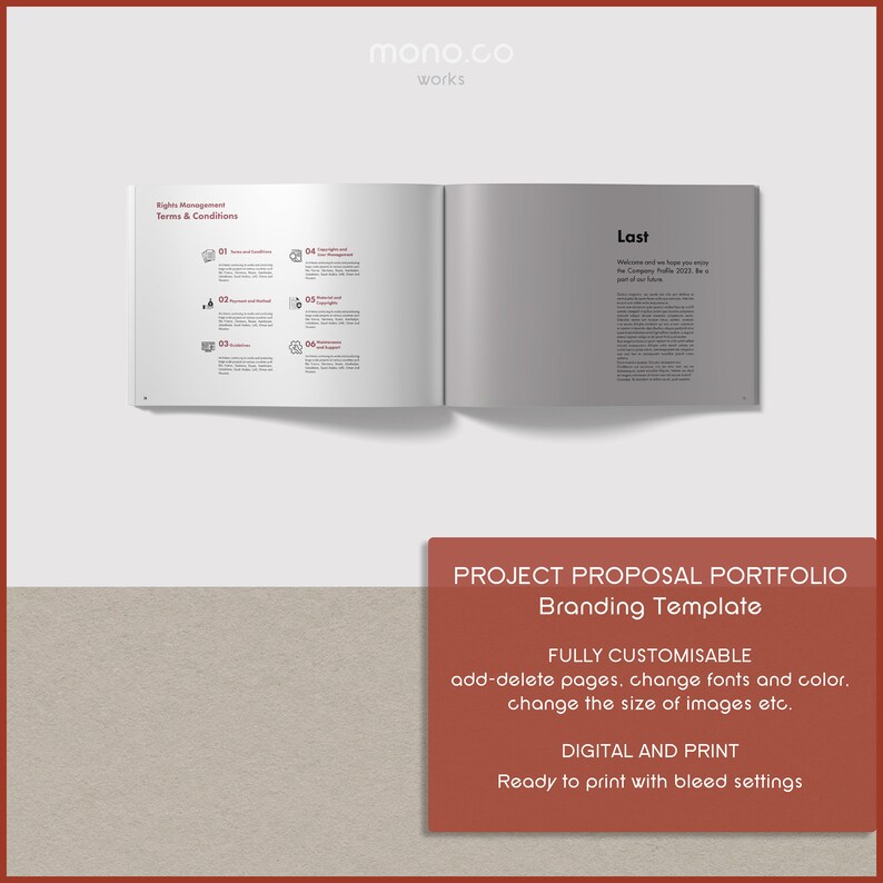 Company Portfolio Template Brand Catalog - Brochure Magazine Bonus ...