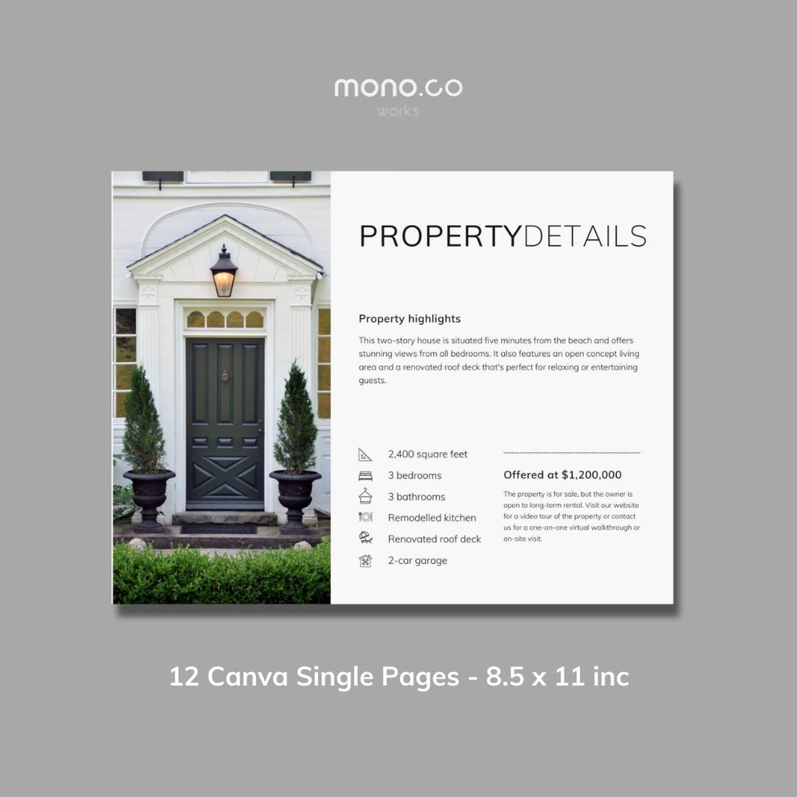 Luxury Property Brochure Template | Real Estate Marketing | Editable ...