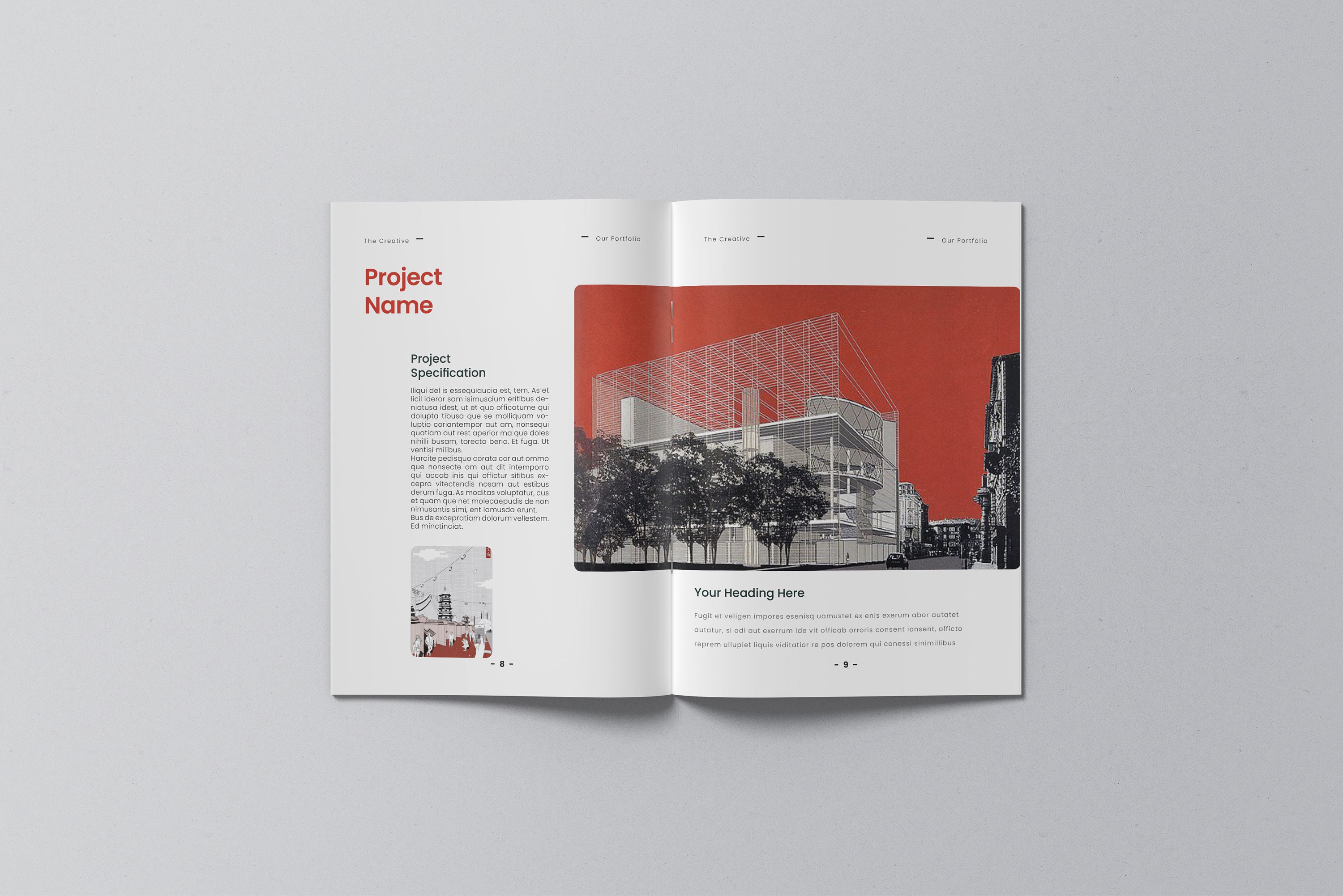 Adobe Indesign Brochure Portfolio Template, Professional Design ...