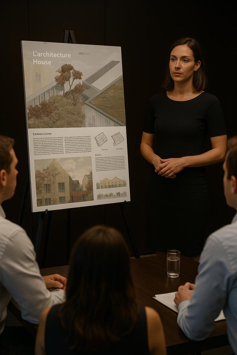 Student Presentation Board Template Architecture Interior Designer A1 ...