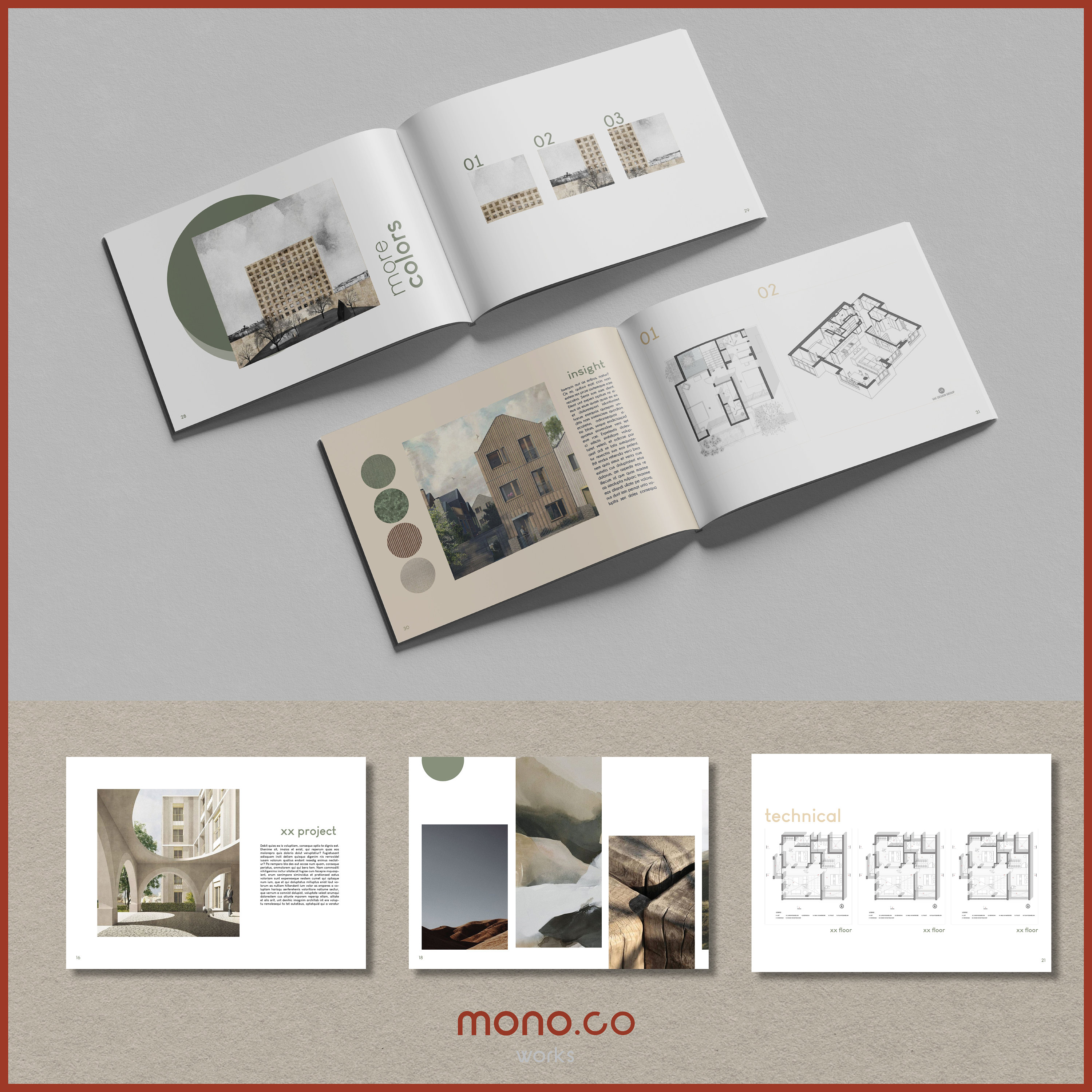 Indesign Template Portfolio Architecture Interior Design Project ...