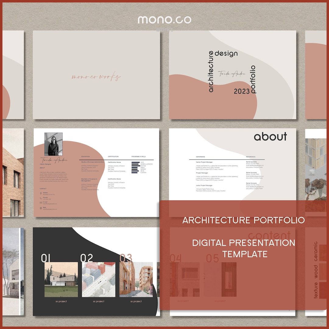 Architecture Portfolio Indesign Template A3 Landscape Format - Etsy