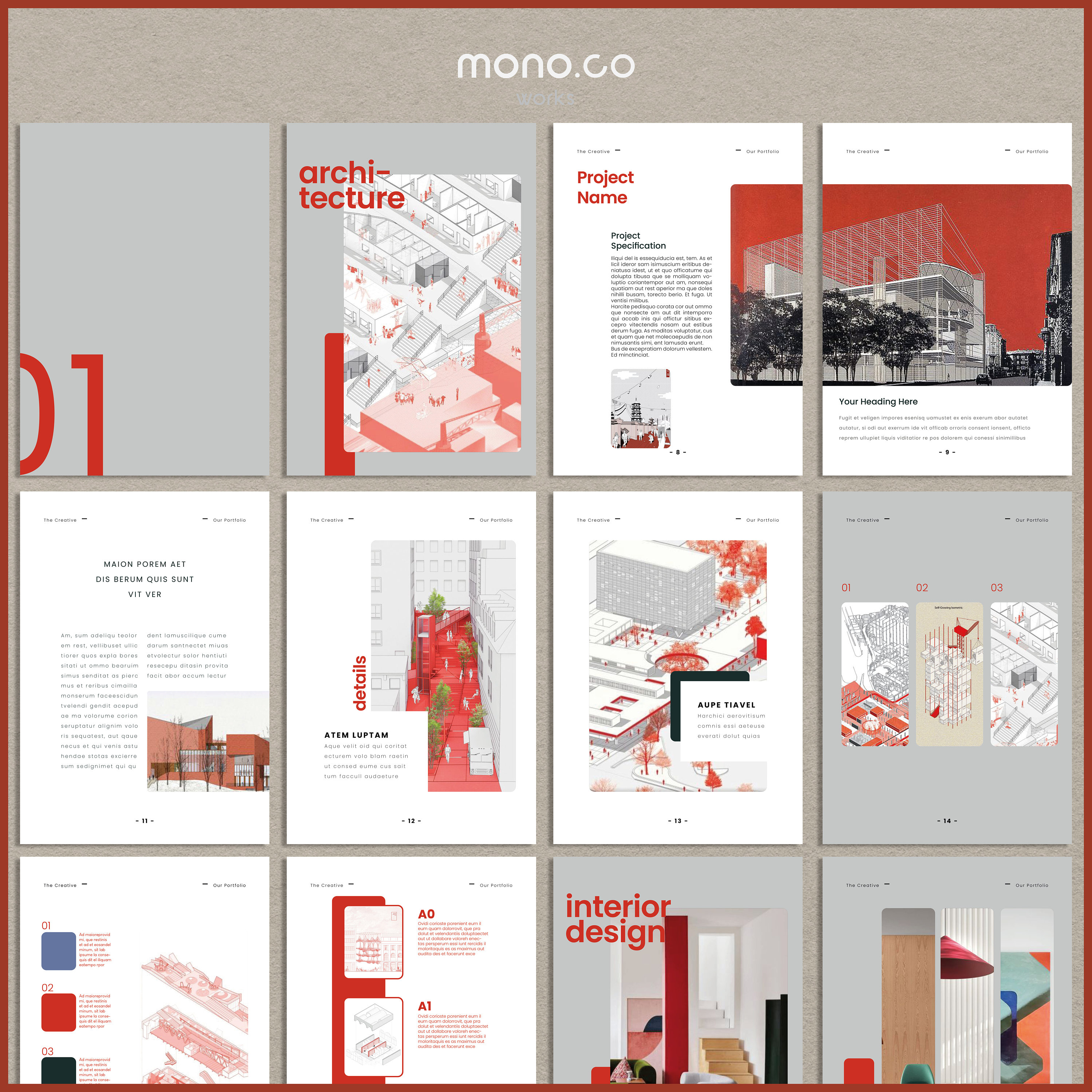 Adobe Indesign Brochure Portfolio Template, Professional Design ...