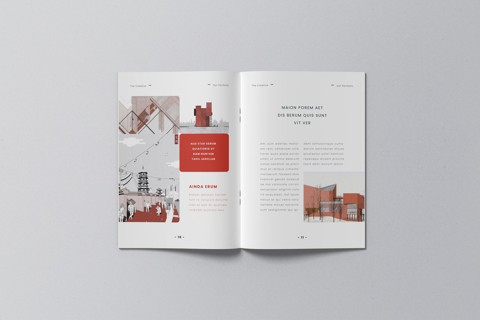 Adobe Indesign Brochure Portfolio Template, Professional Design ...
