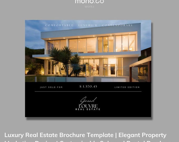 Luxury Real Estate Digital Catalog Template | Editable Property ...