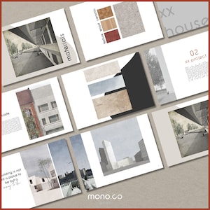 Architecture Portfolio Indesign Template A3 Landscape Format - Etsy