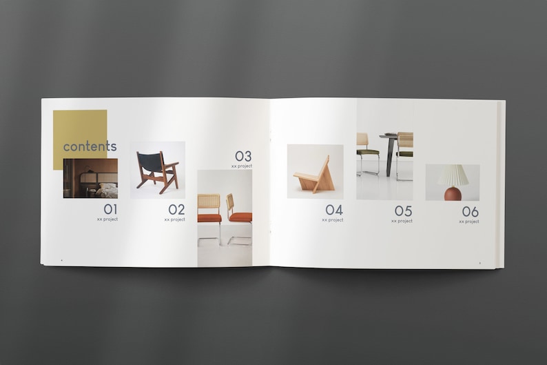 Indesign Portfolio Template Architecture Modern Minimalist - Etsy