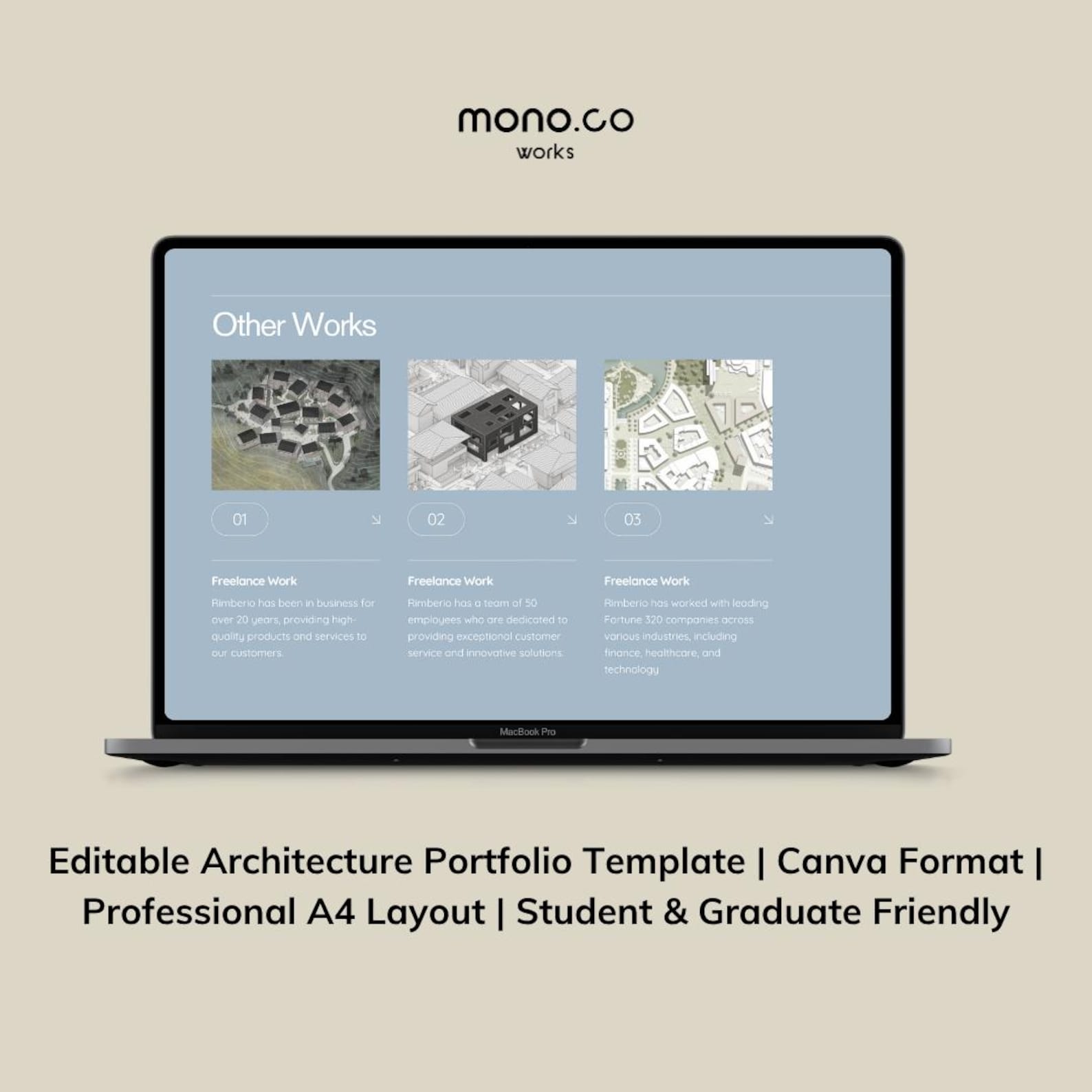Architecture Portfolio Template | Fully Editable Canva Portfolio ...