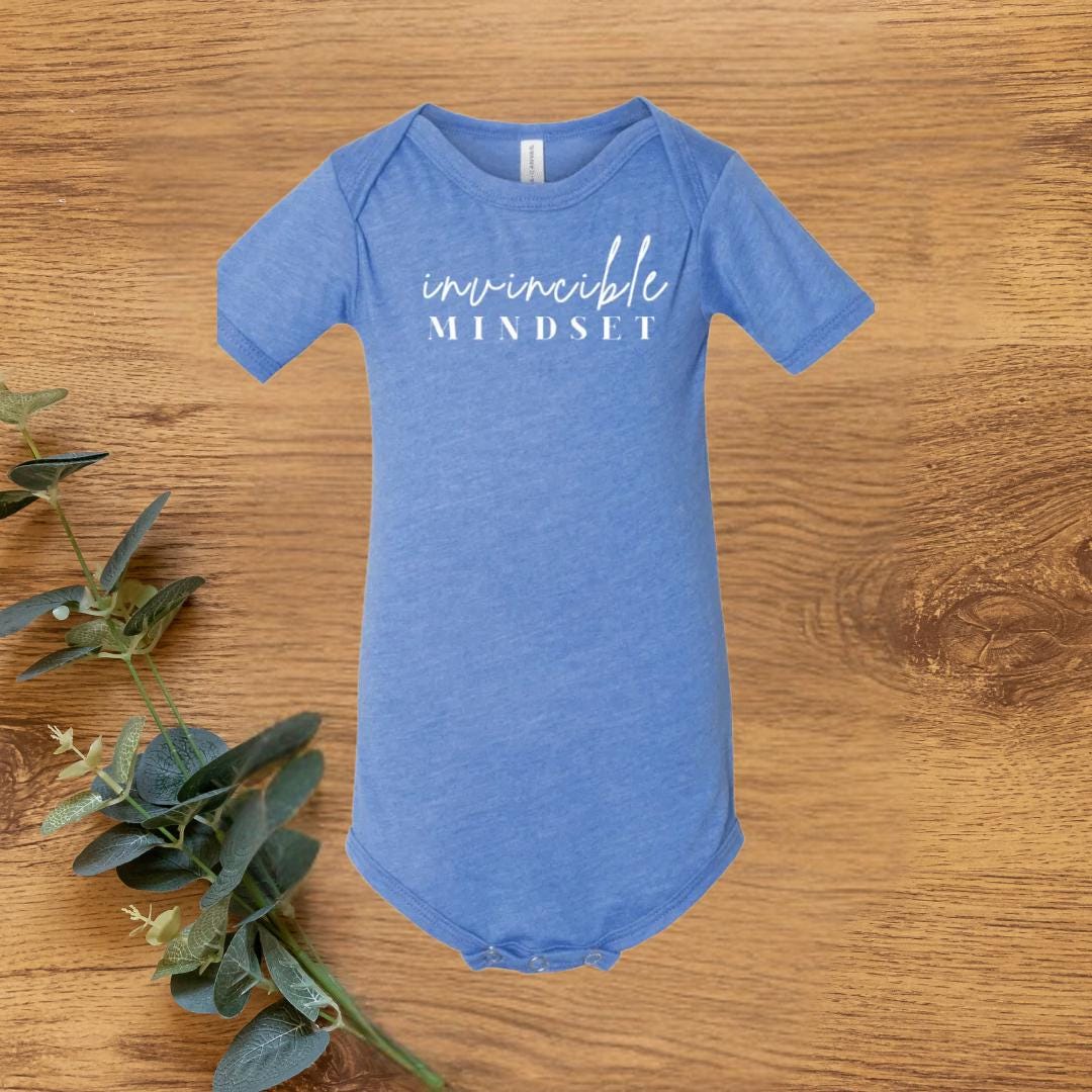 Invincible Mindset Infant Baby Suit, Baby Wear, Motivational Baby ...