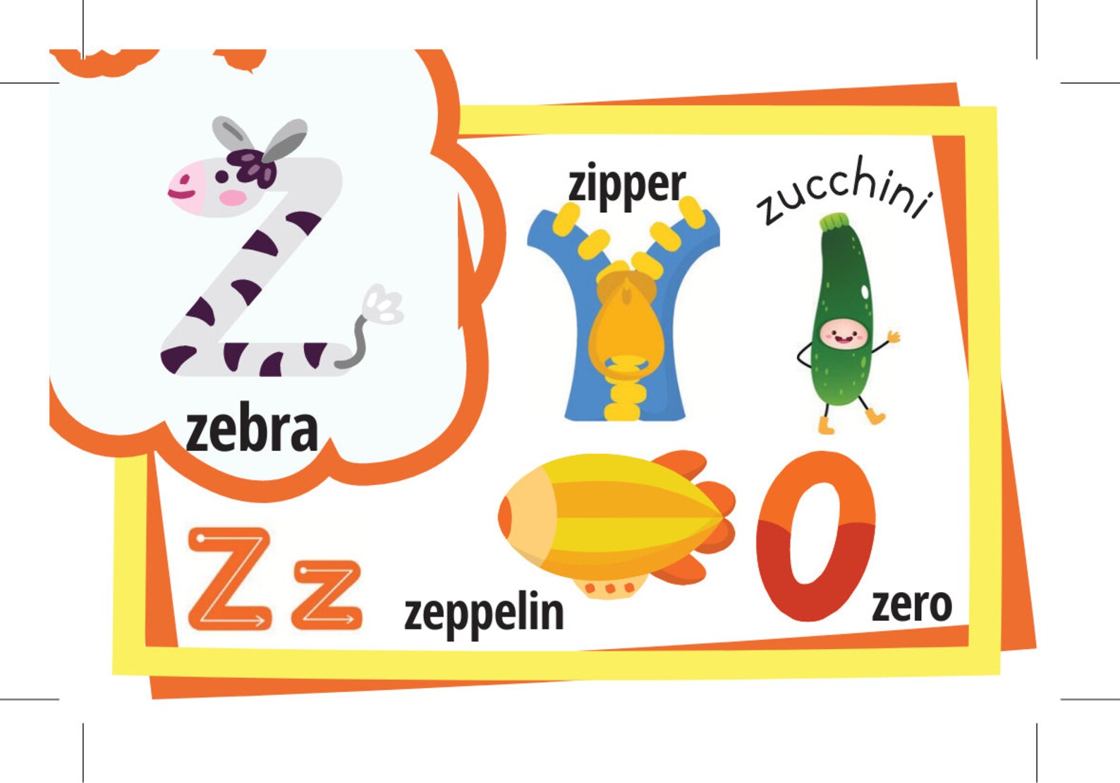 Kindergarten Alphabet Flash Cards ABC Cards Learning - Etsy
