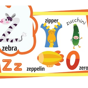 Kindergarten Alphabet Flash Cards ABC Cards Learning - Etsy
