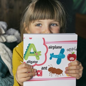 Kindergarten Alphabet Flash Cards ABC Cards Learning - Etsy