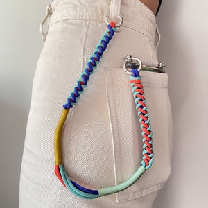 Saxe Blue Orange Green Macrame Custom Phone Hanger/phone - Etsy