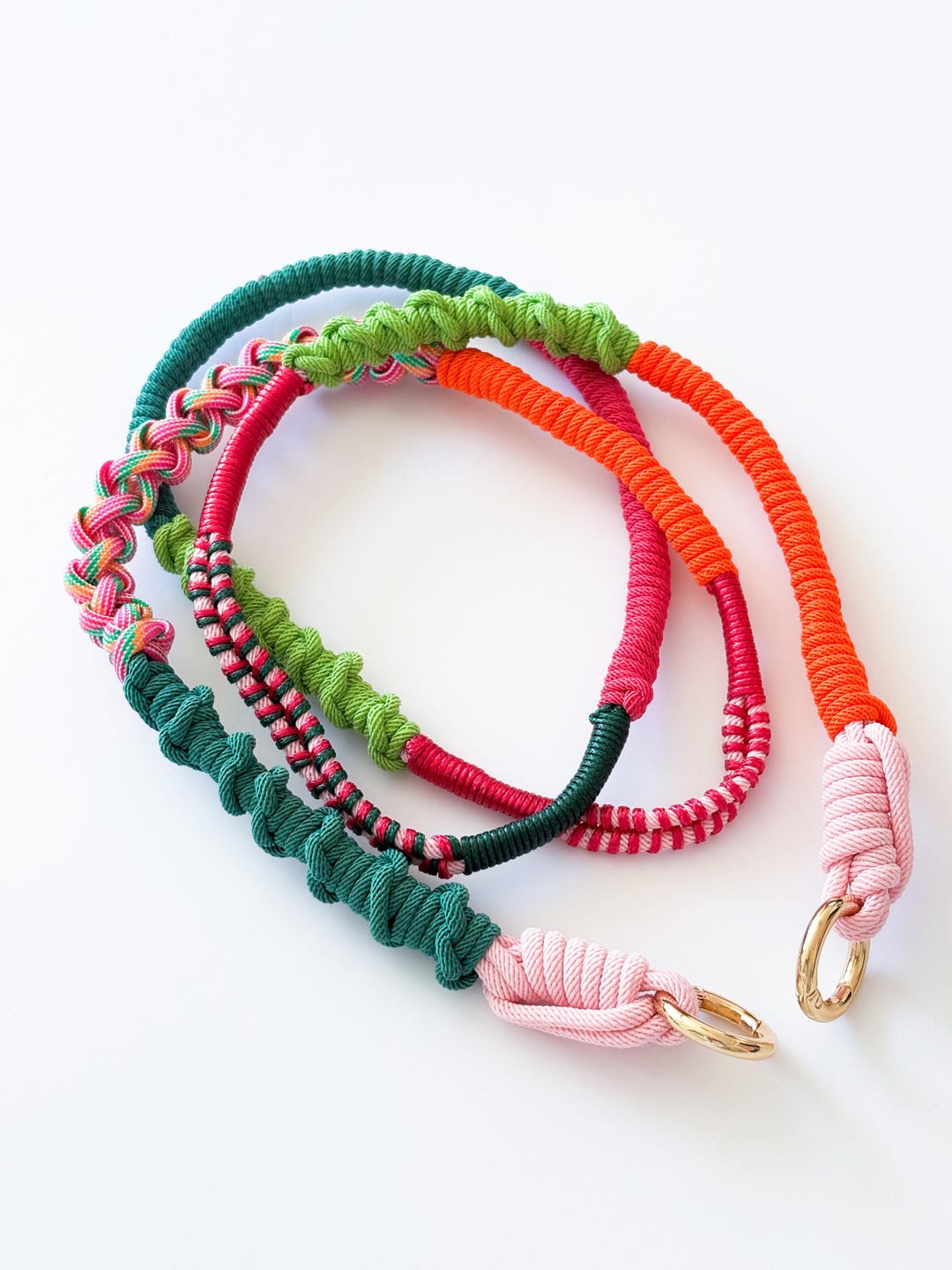 Phone Crossbody Strap Pink-green-orange - Macrame Custom Lanyard for ...