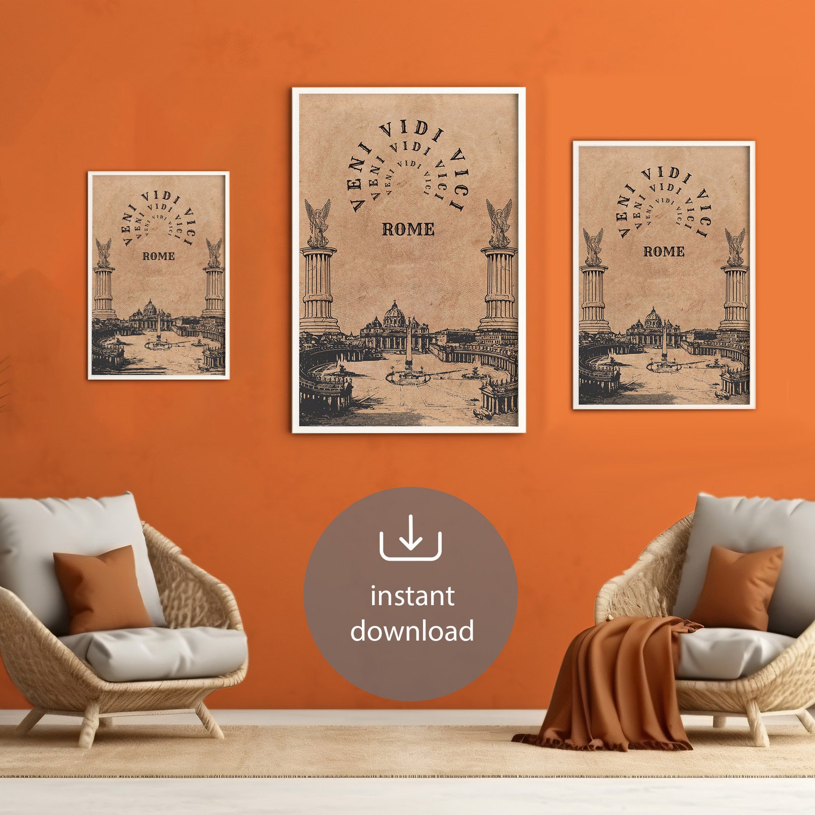 Digital Download Historical Roman Art Print: Veni Vidi Vici - Etsy