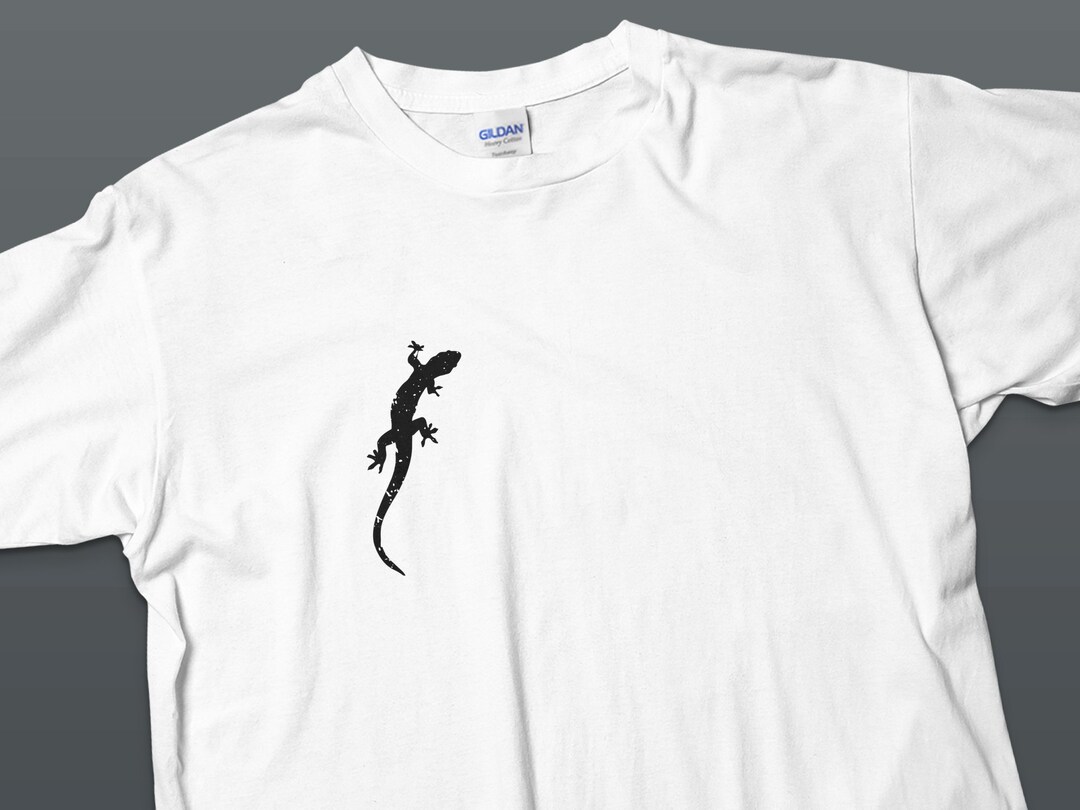 Salamander Silhouette Graphic T-shirt, Black Unisex Tee, Casual ...