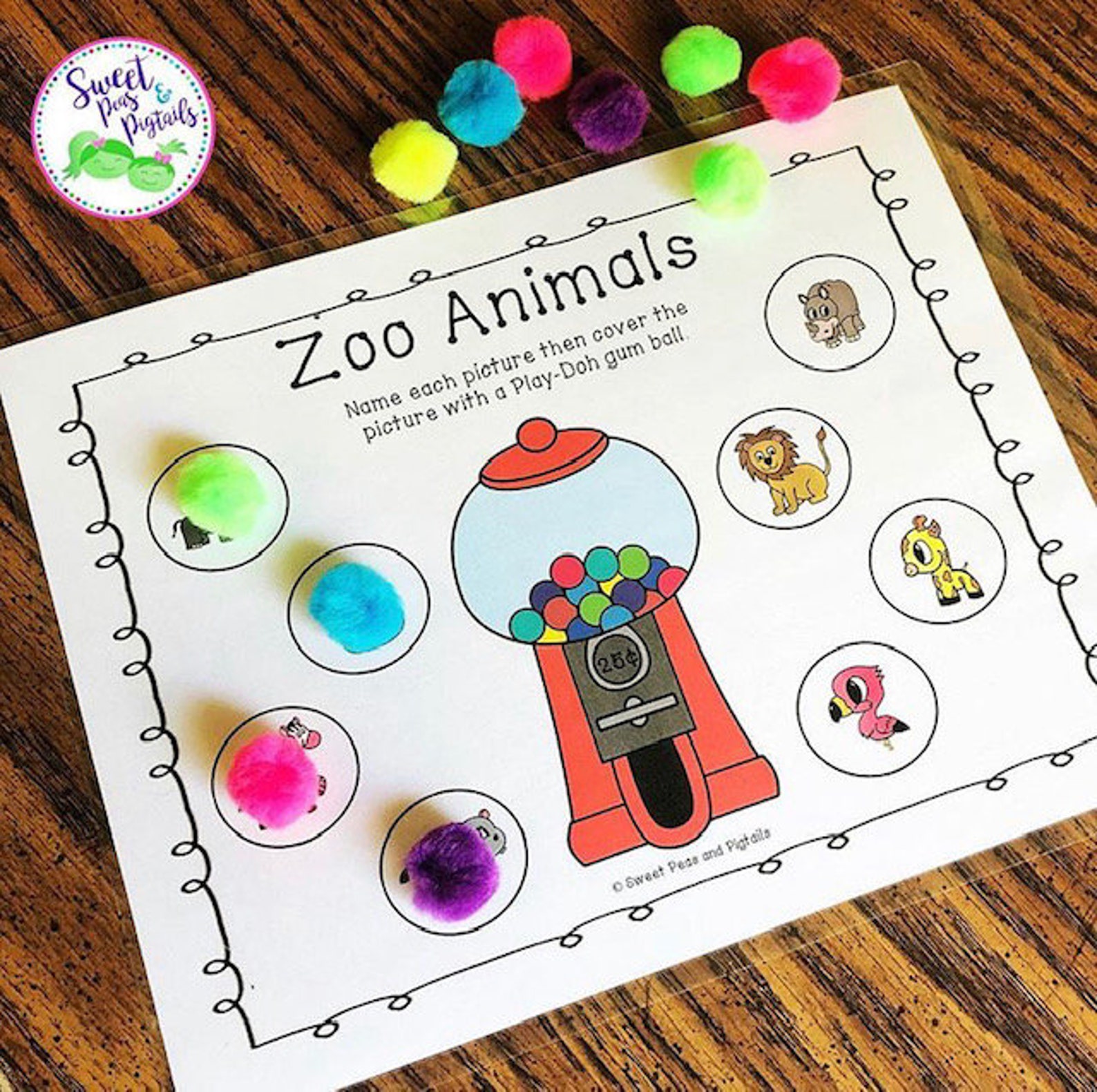 Preschool Vocabulary Smash Mats | Speech Language Therapy Activity ...
