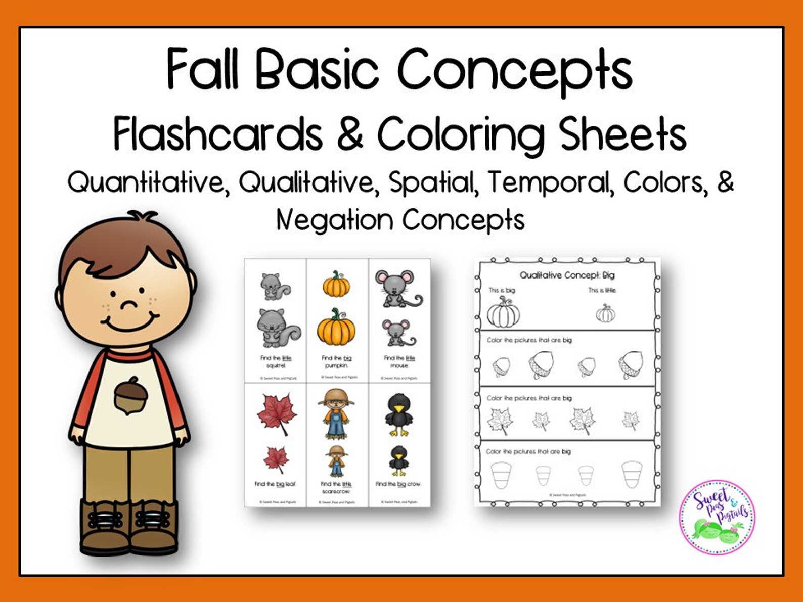 Basic Concepts Flashcards and Worksheets | Fall Themed | Printable ...