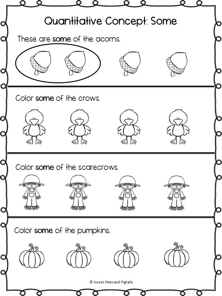 Basic Concepts Flashcards and Worksheets | Fall Themed | Printable ...