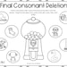 Final Consonant Deletion Smash Mats and Coloring Sheets Speech Therapy ...