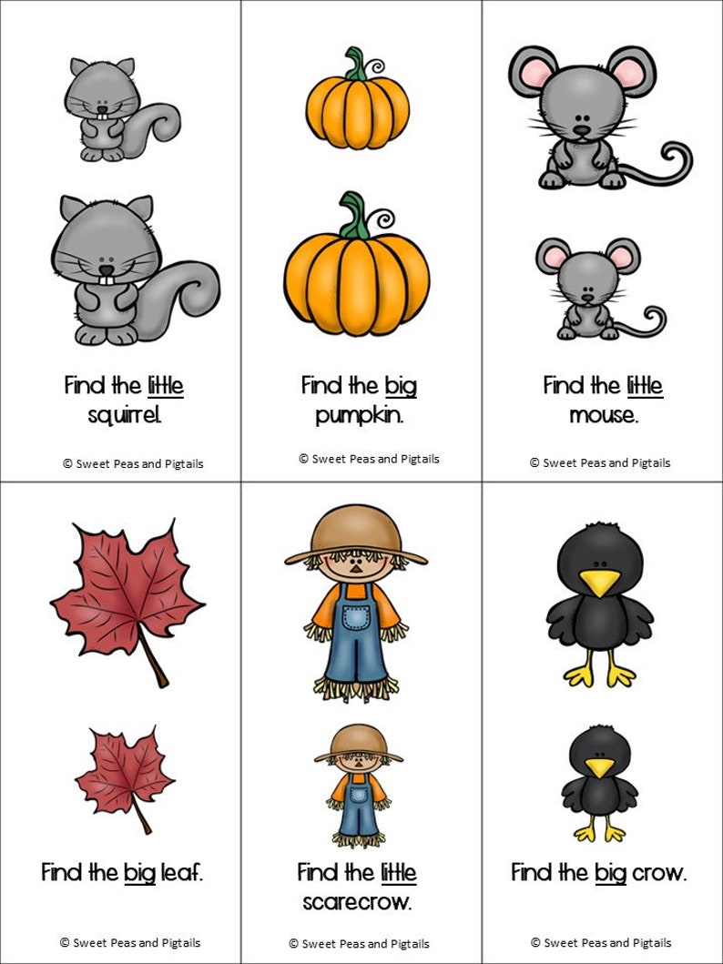 Basic Concepts Flashcards and Worksheets | Fall Themed | Printable ...