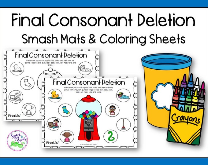 Digital Download Final Consonant Deletion Play-based Phonology ...