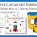 Final Consonant Deletion Smash Mats and Coloring Sheets Speech Therapy ...