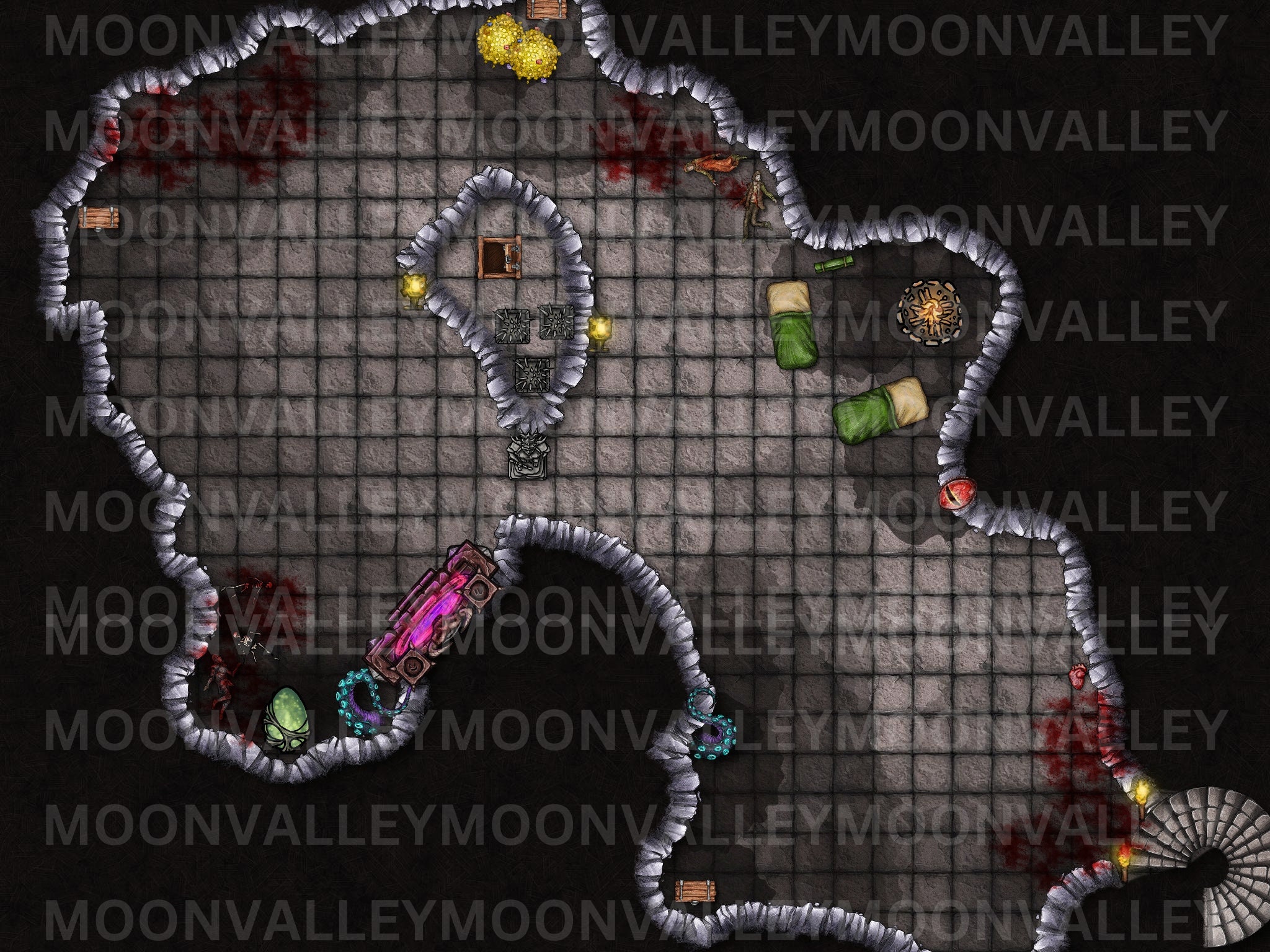 Dungeons & Dragons Simple Dungeon Map - Etsy