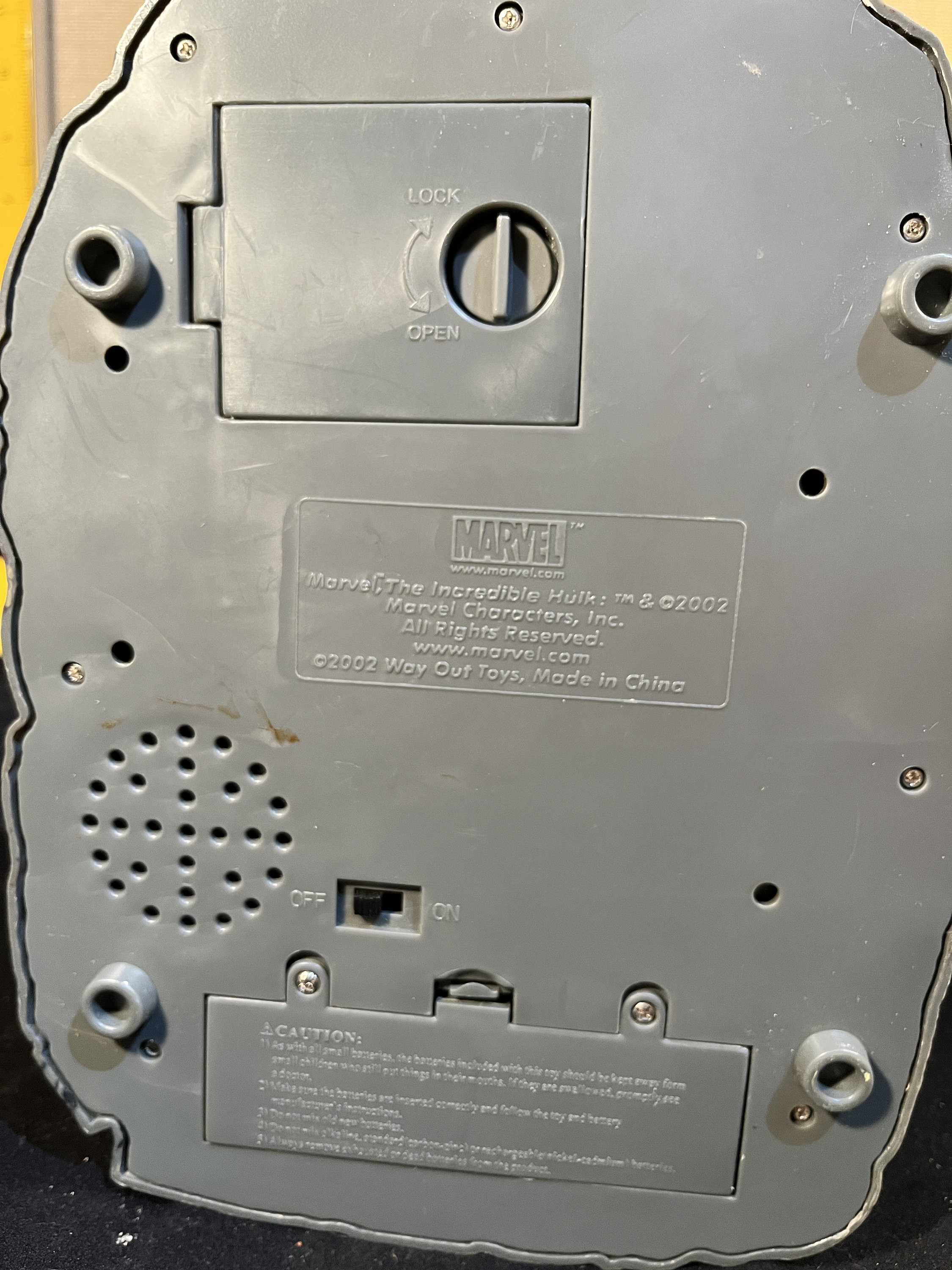 Marvel Incredible Hulk Action Wall Bash With A Clock 2002 - Etsy