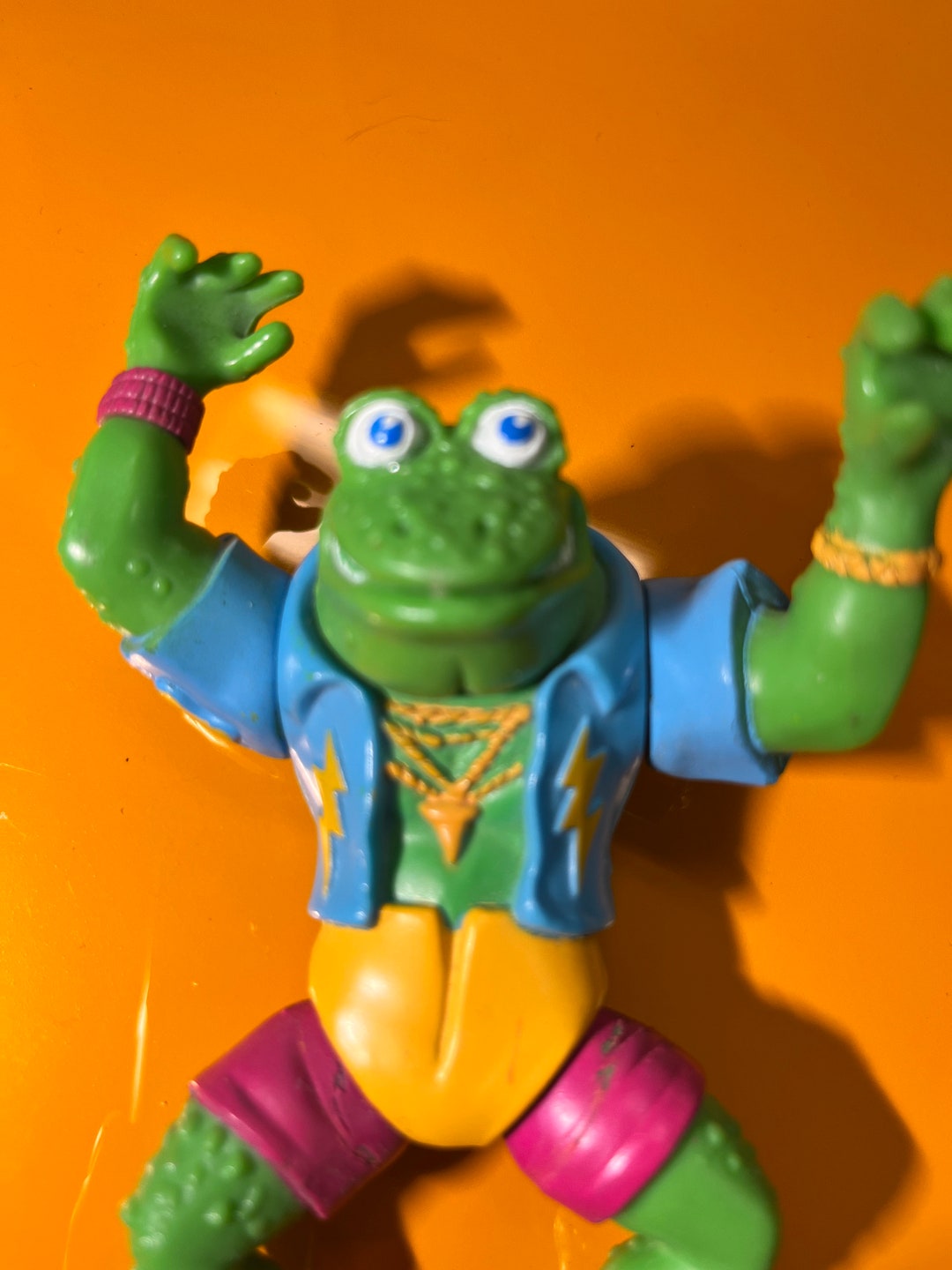 Vintage 1989 Genghis Frog TMNT Action Figure - Etsy