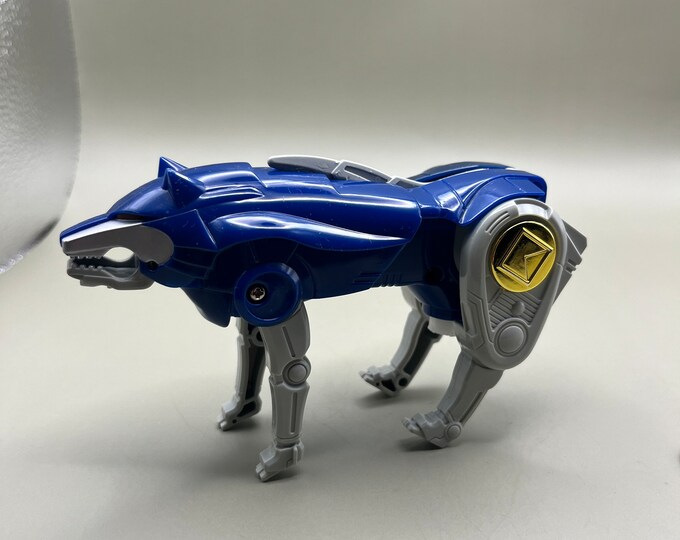 Vintage Bandai Power Rangers Ninja Megazord Blue Wolf Zord - Etsy