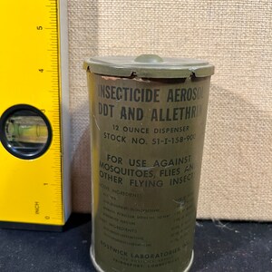 Civil Defense Insecticide Aerosol DDT and Allethrin WW2 - Etsy