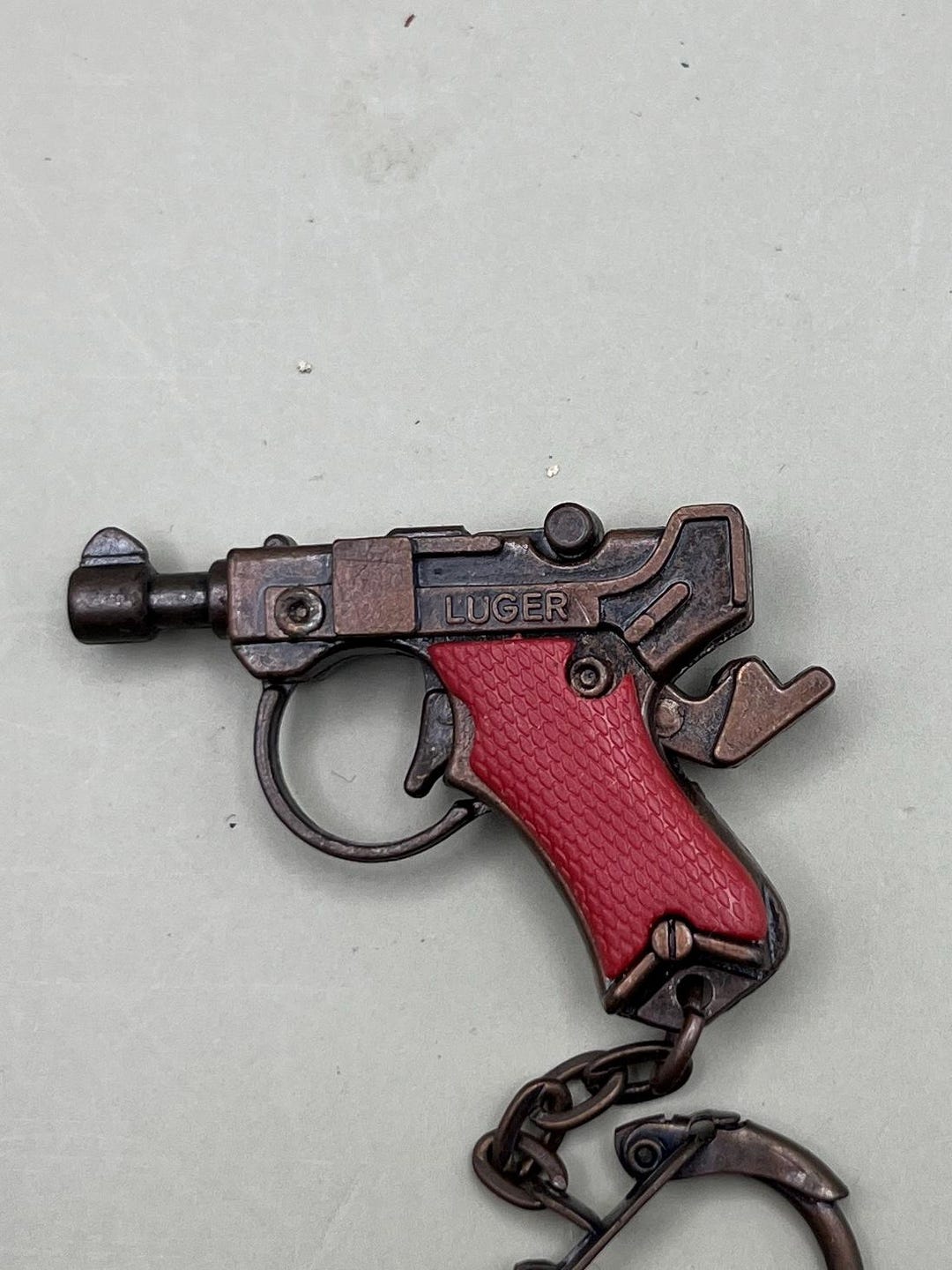 VINTAGE KEY RING Lugger Gun Pistol Revolver Made in Hong Kong - Etsy