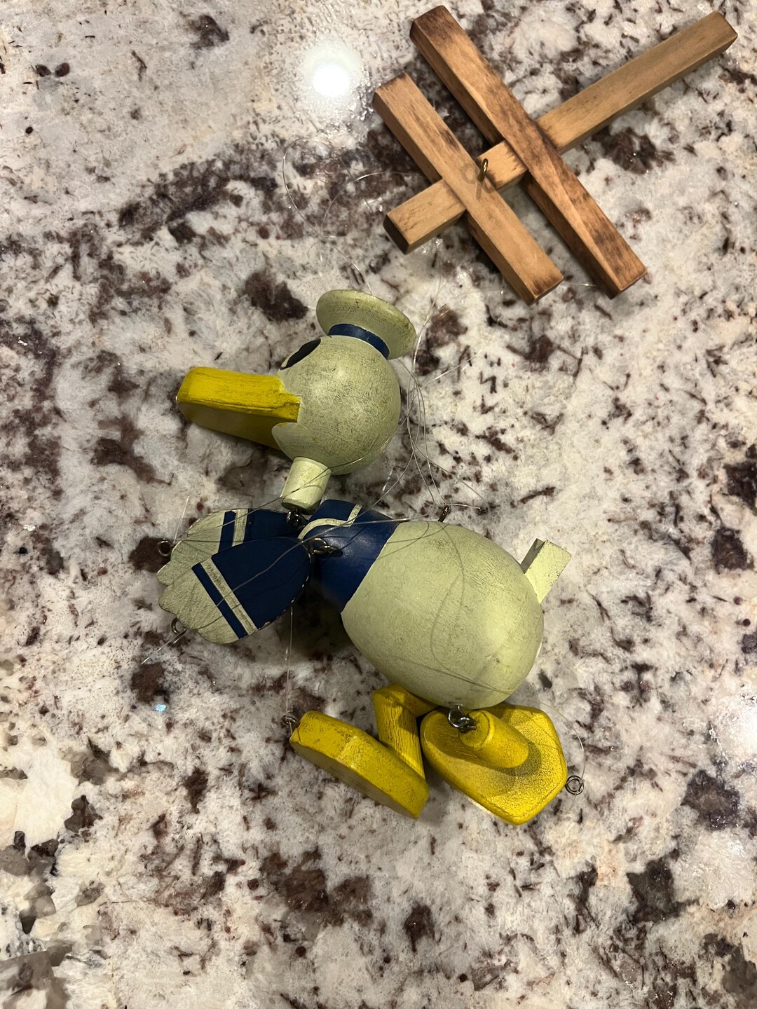 Vintage Disney Disney Productions Donald Duck 5" Marionette Type ...