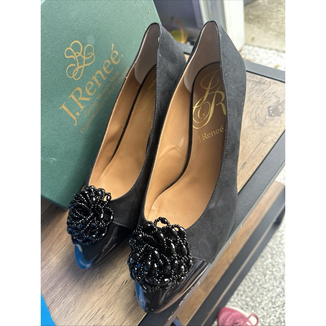 Vintage J. Renee Black Rashana taille 12 W taille excellente dans la ...