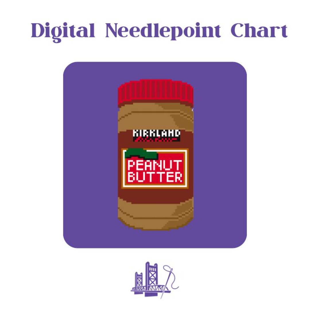 Peanut Butter Needlepoint Chart Digital Download - Etsy