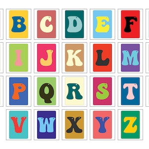 ABC Flash Cards, Educational Cards, A-Z Cards, Learn Abcs, Alphabet ...